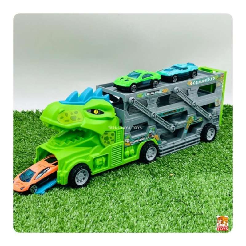 Promo Mainan Mobil Truk Kontainer Dino Truck Dinosaurus Car Multifungsi ...