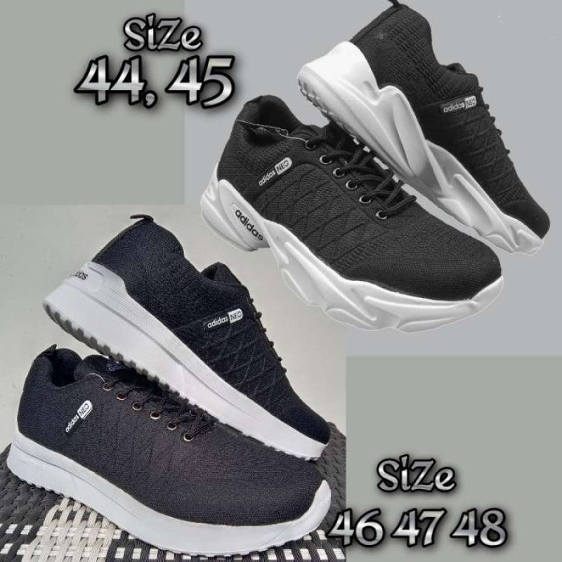 Jual Sepatu Olahraga Jumbo Pria Big Size 42 43 44 45 46 47 48 Lari Sneakers - 45 Putih Di Seller ...
