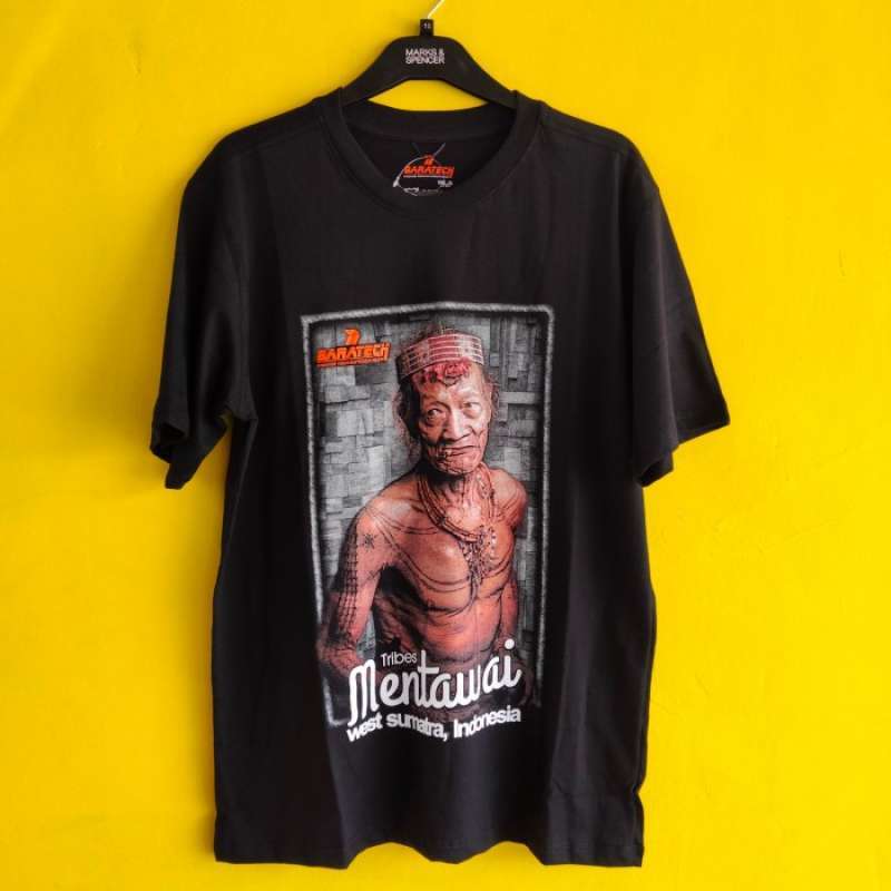 Jual Kaos Pria Baratech Kulture Budaya Suku Asmat Dan Mentawai Di ...
