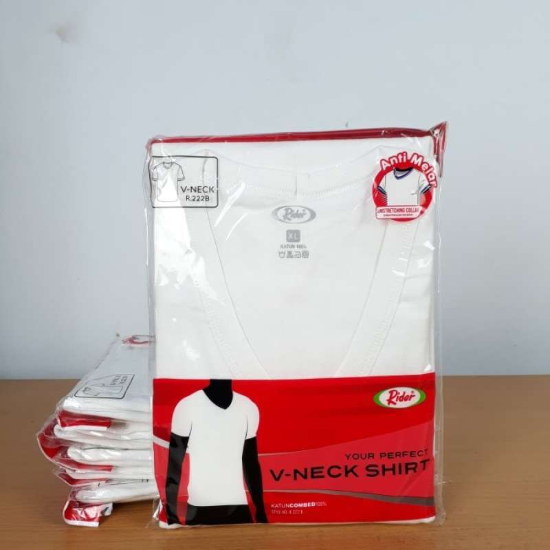 Jual Rider Kaos Dalam Vneck R 222 B - L Putih Di Seller Aghanim ... Jual Rider Kaos Dalam Vneck R 222 B - L Putih Di Seller Aghanim ...