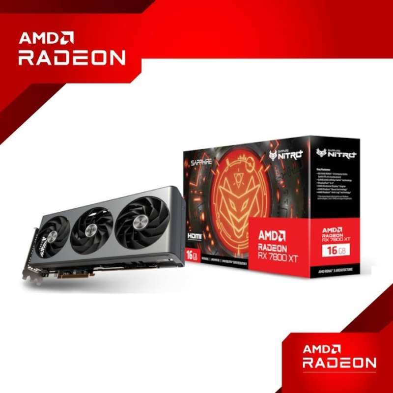 Jual Sapphire Nitro+ Rx 7800 Xt 16gb Oc Gddr6 Di Seller Ssk Computer ...