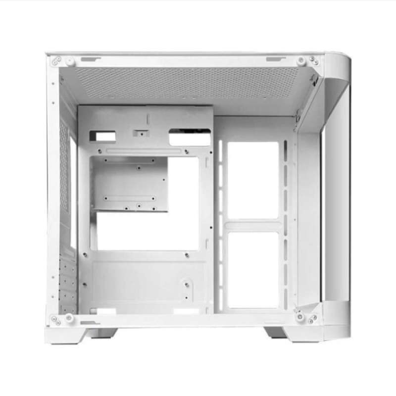 Jual Cube Gaming Kurv White - Matx Gaming Case - Front & Left Side ...