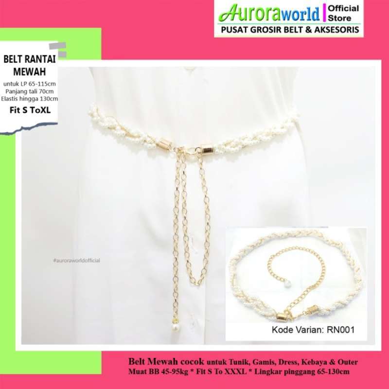 Jual Auroraworld Ikat Pinggang Belt Wanita Gesper Rantai Mewah Untuk Dress Di Seller Zati Shop ...