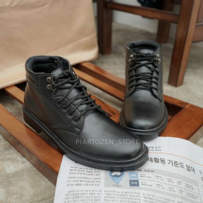 Jual Sepatu Pdh Pria Dinas Tni Polri Security Satpam Kulit Sintetis ...