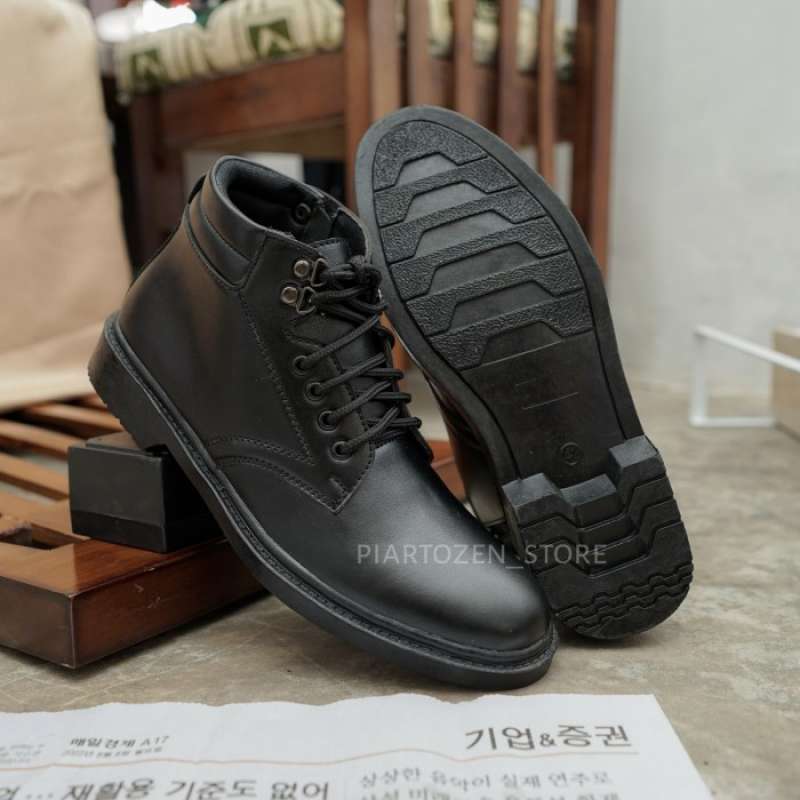 Jual Sepatu Pdh Pria Dinas Tni Polri Security Satpam Kulit Sintetis ...