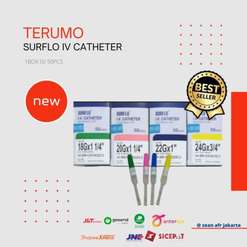 Promo Terumo Surflo Iv Catheter 18, 20, 22, 24 Diskon 23% Di Seller Albeta Store - Cengkareng ...