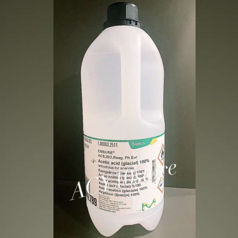 Promo Merck 1.00063.2511 Acetic (glacial) 100%, 2,5l (botol Plastik ...