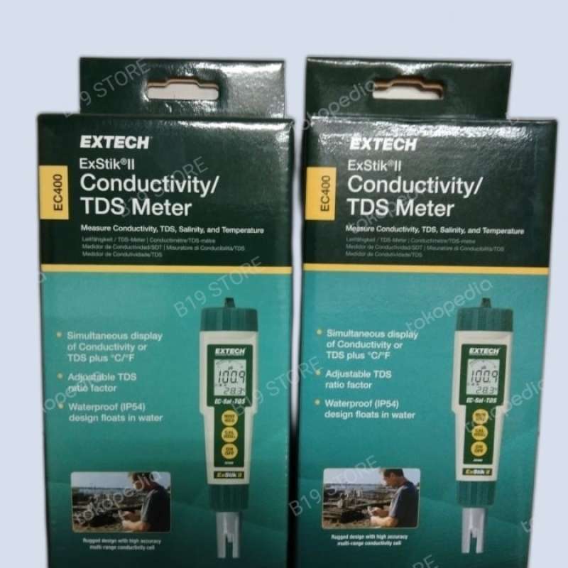 Promo Exstikâ® Conductivity/tds/salinity Meter Ec400 Extech Diskon 23% ...