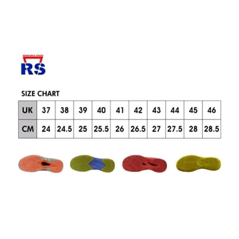 Jual Sepatu Badminton Rs Reinforce Speed Rosobin 16 - 41 ( 26 Cm ) Di ...