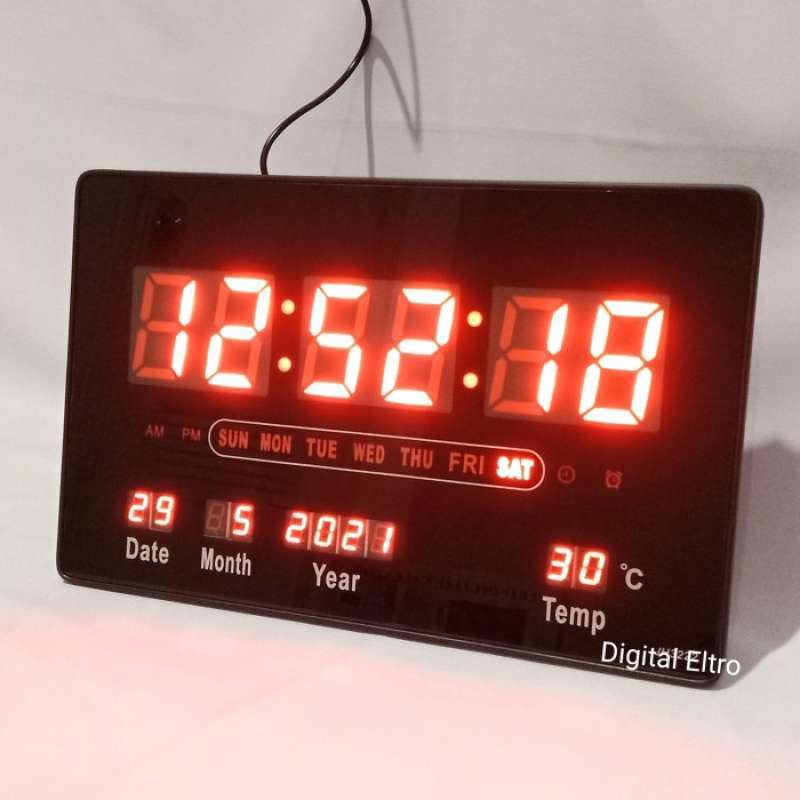 Promo Jam Digital Alarm Led 3222 Jam Digital Led Dinding Atau Meja ...