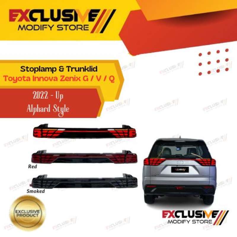 Jual New Model Stoplamp & Trunklid Toyota Innova Zenix (2022-up) Type V ...
