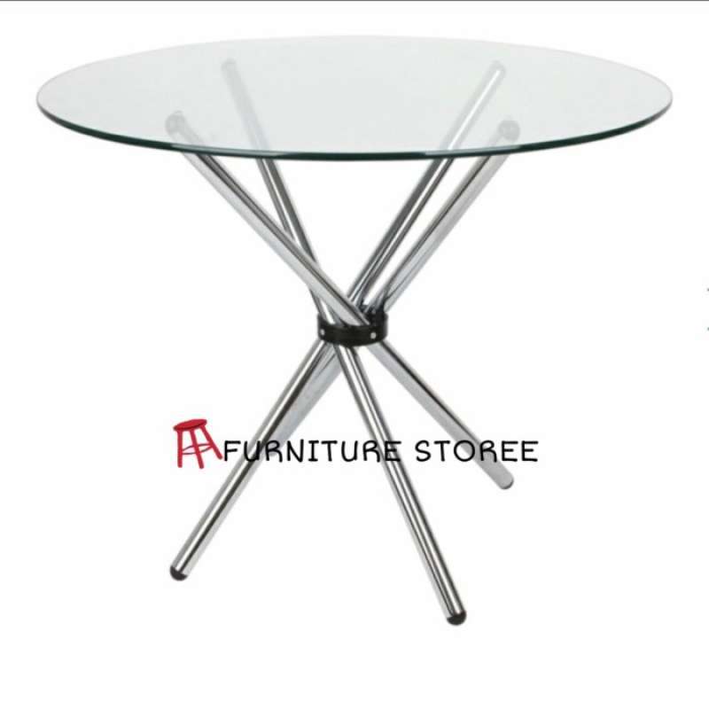 Promo Meja Kaca Bulat Meja Makan Meja Pameran Meja Tamu Meja Bar Meja ...