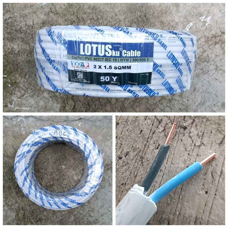 Jual Kabel Listrik Sni Kawat Nym 2 X 1.5 Mm Per Roll Di Seller Tb Bintang-terang - Sukasari ...