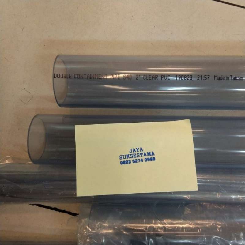Promo Pipa Pvc Bening Transparan 1 Inch X 1,5 Meter - Pipe Pvc Clear ...