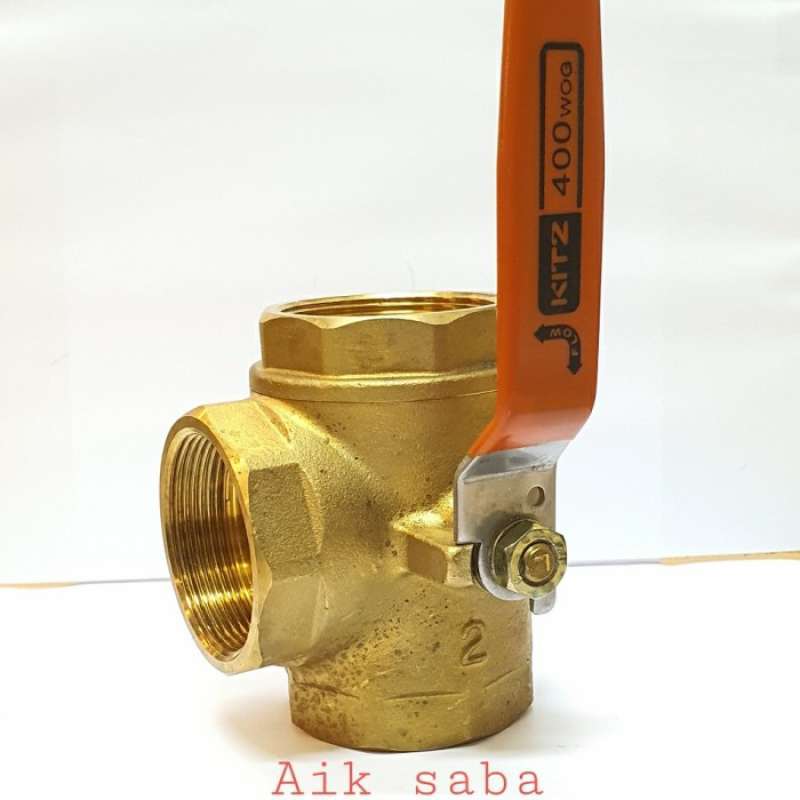 Promo Ball Valve Three Way Kitz 1 Inch / 3 Way Ball Valve Kitz Diskon ...