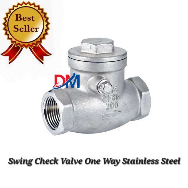 Promo Swing Check Valve Stainless Steel Drat 3 Inch Ss304 Diskon 23% Di ...
