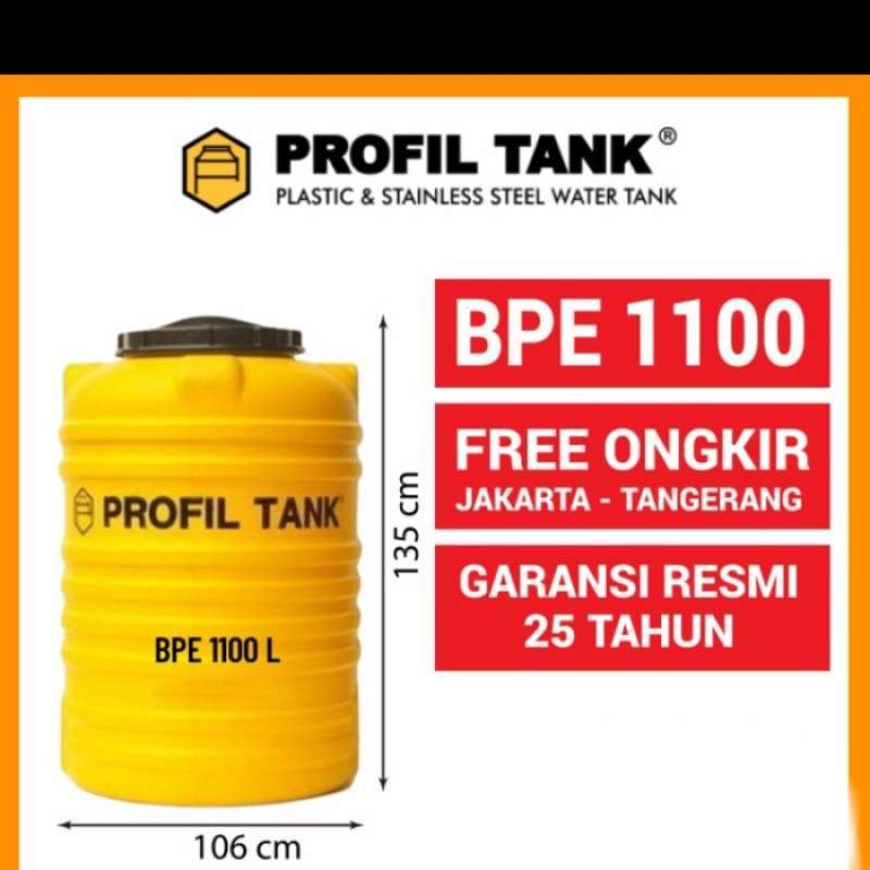 Promo Profil Tank Bpe 1100 Kapasitas 1100 Liter Tangki Air Toren Diskon ...