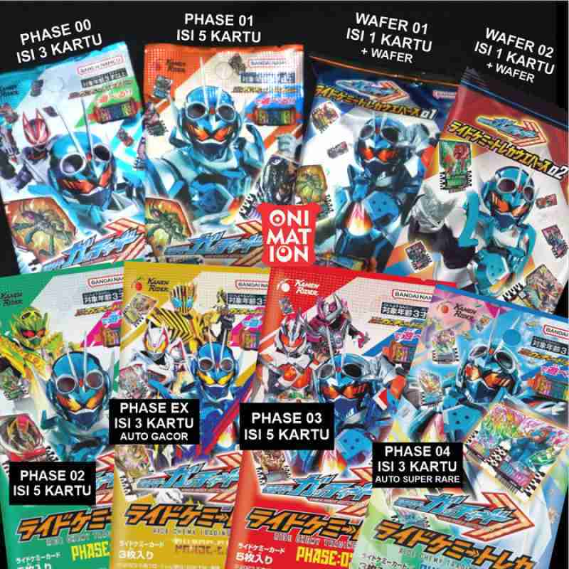 Promo Pack Ride Chemy Trading Card Phase 00 / 01 Kamen Rider Gotchard Bandai - Pack Phase 00 ...