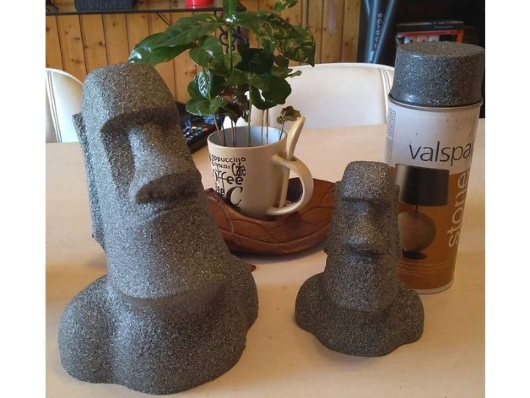 Promo Moai Mo'ai Stone Head Patung Kepala Batu Emoji Emote Mini Figure ...