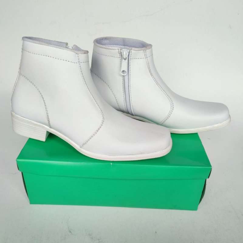 Jual Sepatu Pdu Putih Delie Pdh Wanita Dinas//booth Putih Wanita Di ...