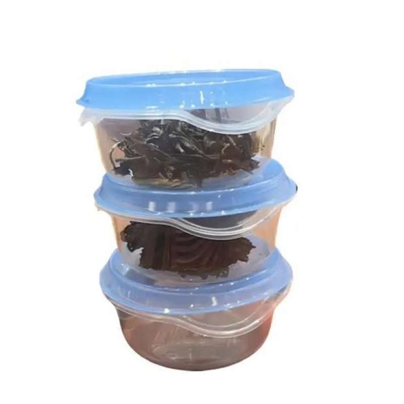 Jual 654 - Toples Plastik Bulat Tempat Penyimpan Makanan Bumbu Isi 3 ...