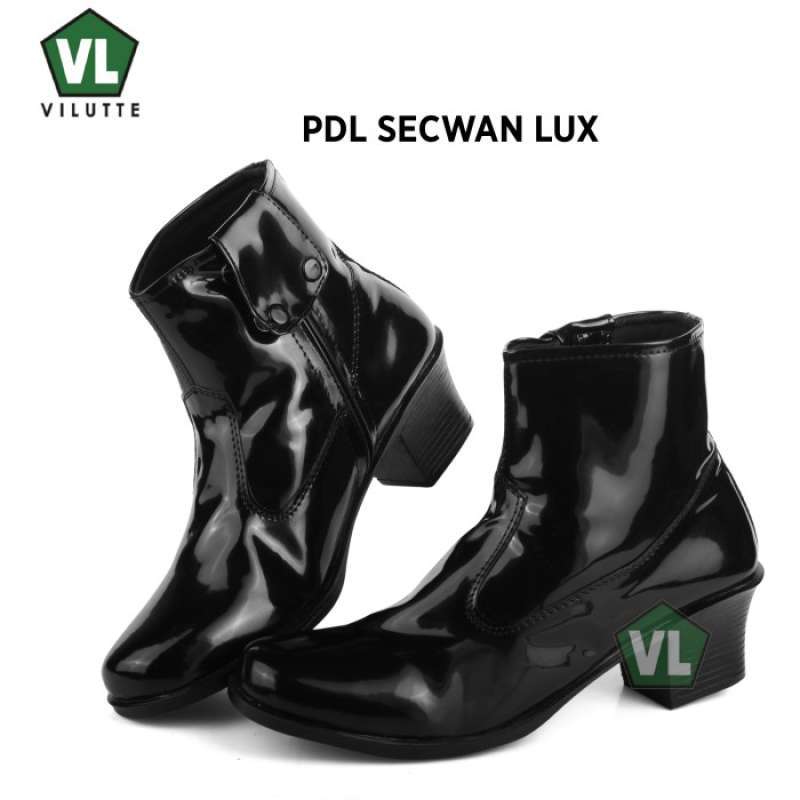 Jual [exclusive] Sepatu Pdh Pdl Polwan Secwan - Sepatu Boots Satpam ...