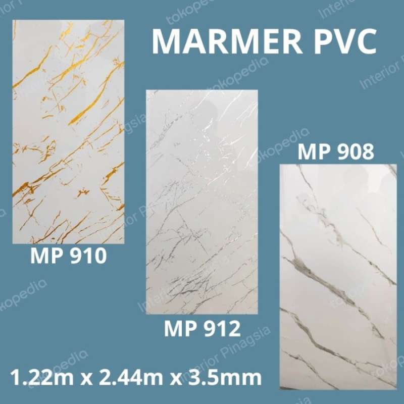 Promo Marmer Pvc 122 X 2.44 X 3,5mm Pvc Hiasan Dinding/ Waterproof ...