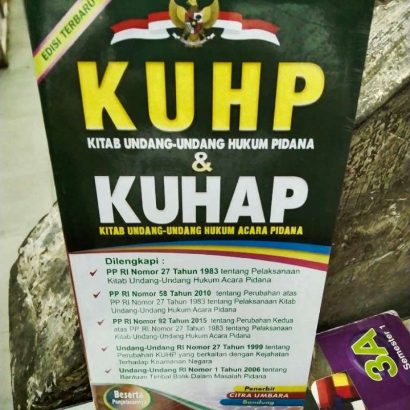 Promo Kuhap Kitab Undang Undang Hukum Acara Pidana Dan Kuhp Citra ...
