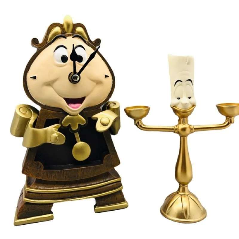 Promo Disney Beauty And The Beast Cogsworth Mr Clock 24cm Action Figure ...