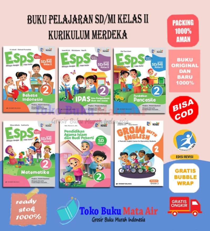 Promo Best Seller Buku Pelajaran Sd/mi Kelas Ii Kurikulum Merdeka ...
