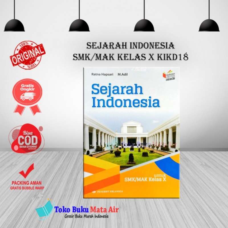 Promo Best Seller Sejarah Indonesia Untuk Smk/mak Kelas X Erlangga Diskon 23% Di Seller Malini ...