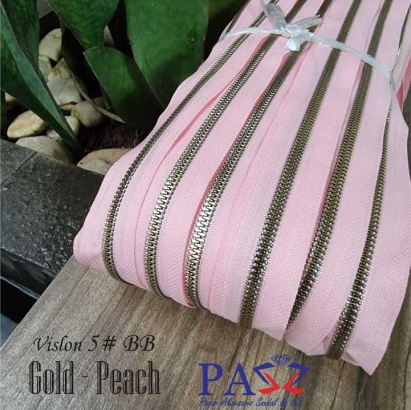 Jual Daun Resleting Vislon No. 5 Harga Per Roll Isi 100yard - G-purple ...