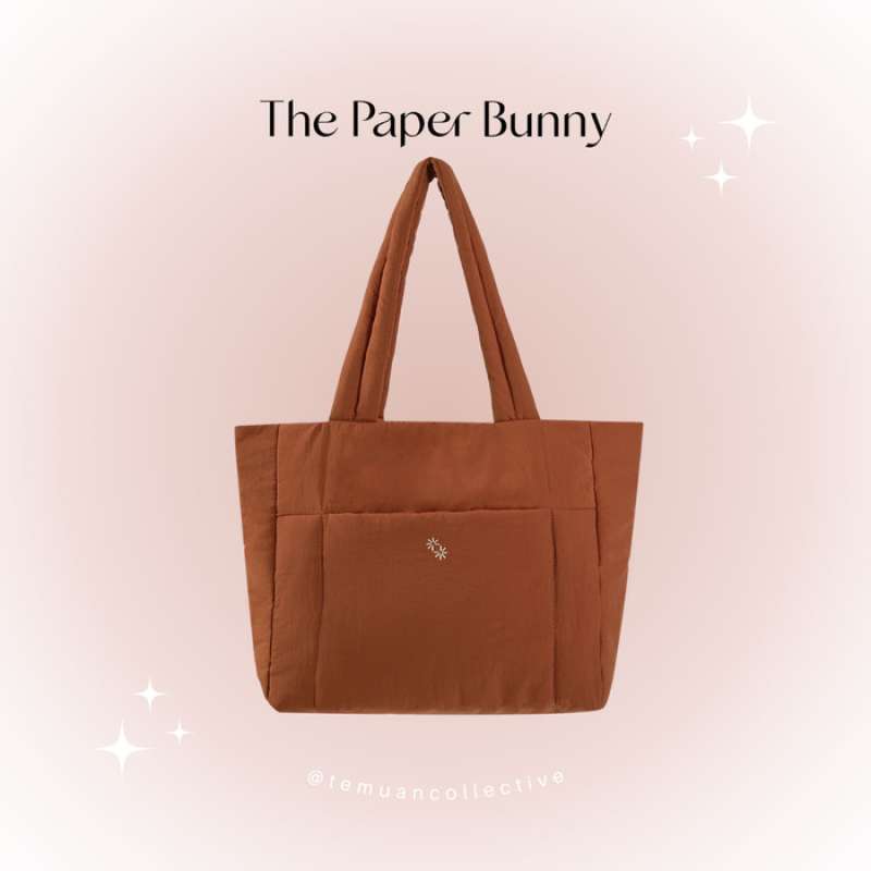 Jual The Paper Bunny Puffer Shopper - Everyday Bag - Gloss Ribbon Di ...