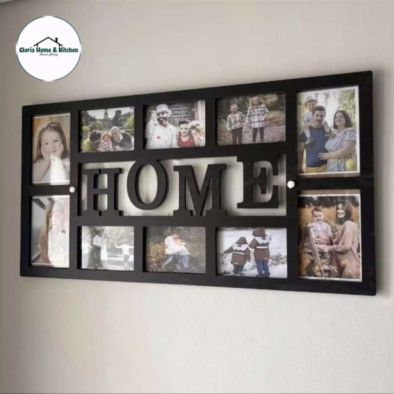 Jual Frame Foto Dinding Minimalis / Set Bingkai Foto Keluarga / Figura Foto - Putih Love2 Di ...