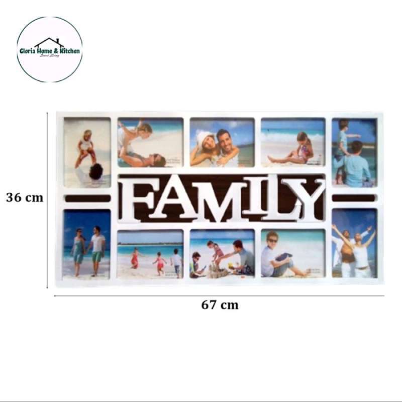 Jual Frame Foto Dinding Minimalis / Set Bingkai Foto Keluarga / Figura ...