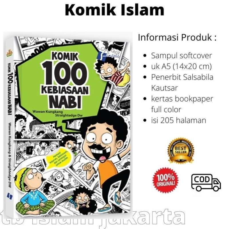 Promo Komik 100 Kebiasaan Nabi Softcover Salsabila Comic Anak Islam ...