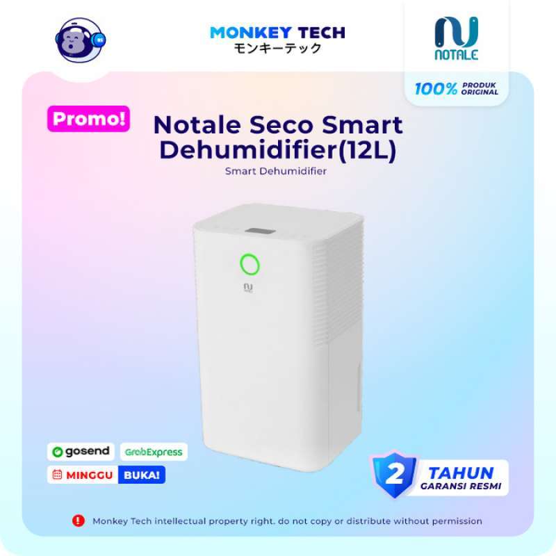 Promo Notale Seco Smart Dehumidifier Serap Kelembapan With Wifi 12l ...