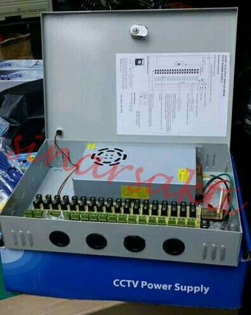Promo Adaptor Cctv 12v 20a Central Panel Box Diskon 23% Di Seller ...
