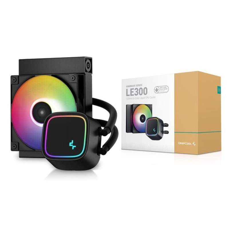 Promo Deepcool Le 300 Fixed Rgb Lga 1700 120mm Aio Liquid Cpu Cooler ...