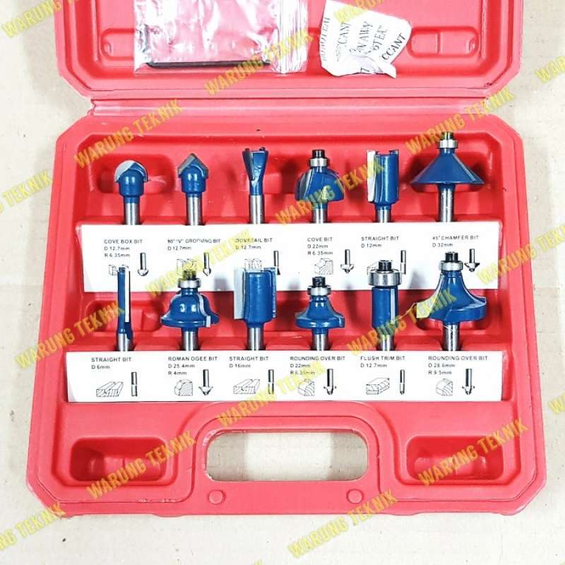 Promo Jld Mata Fil Router Trimmer Set 12 Pcs Diskon 23% Di Seller Kulee ...