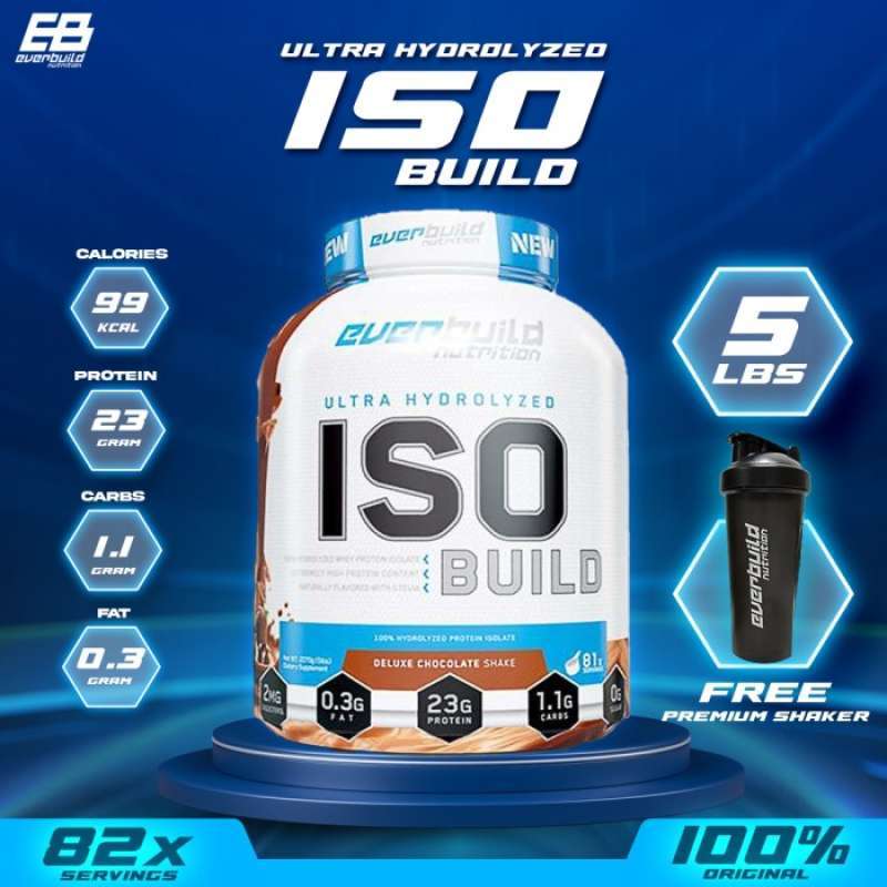 Promo Eb Everbuild Isobuild Iso Build 5 Lbs 5lbs Whey Hydrolized Bpom ...