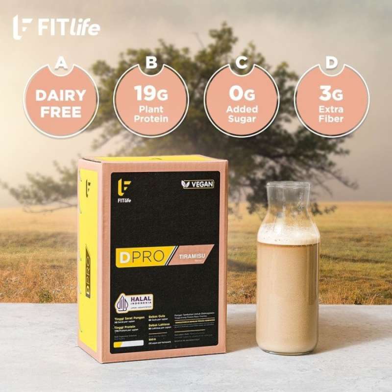Promo Susu Diet Dpro Fitlife 300 Gram Natural Meal Replacement ...
