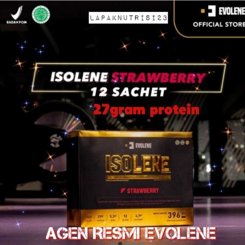 Promo Evolene Isolene 396 Gram 12 Sachet Whey Protein Isolate ...