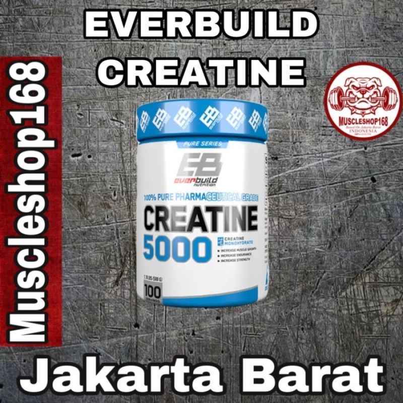 Promo Everbuild Nutrition Creatine Monohydrate 500 Gram 100 Serving ...