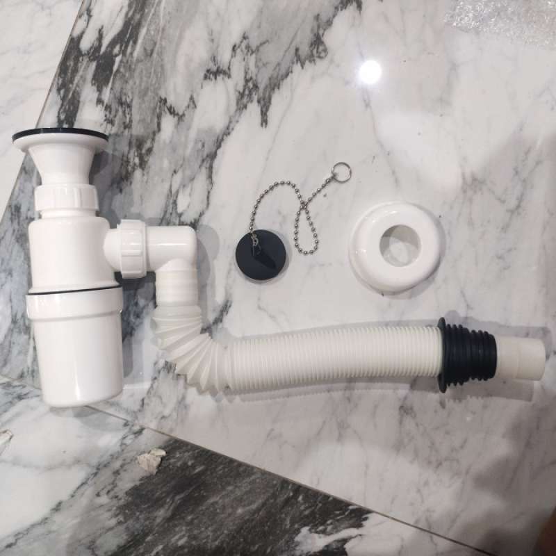 Jual Afur Sifon Botol Fleksibel Wastafel 1 1/4 Soligen - Sivon Botol ...