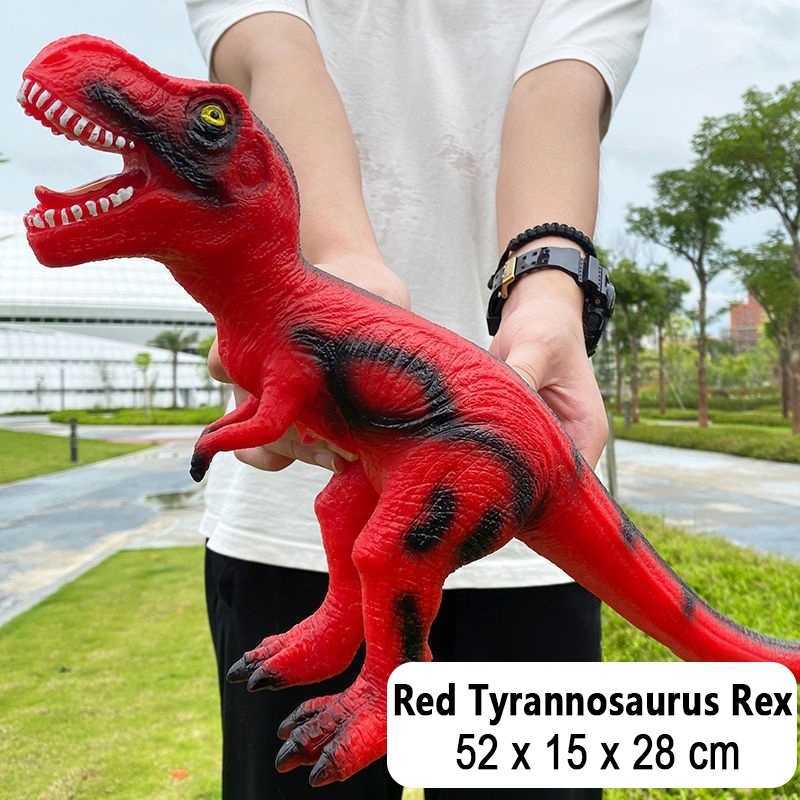 Promo 【duffy Toys】crazy Jurassicmainan Dinosaurus Besar Karet Lunak ...