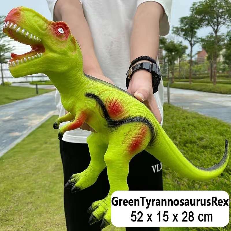 Promo 【duffy Toys】crazy Jurassicmainan Dinosaurus Besar Karet Lunak ...