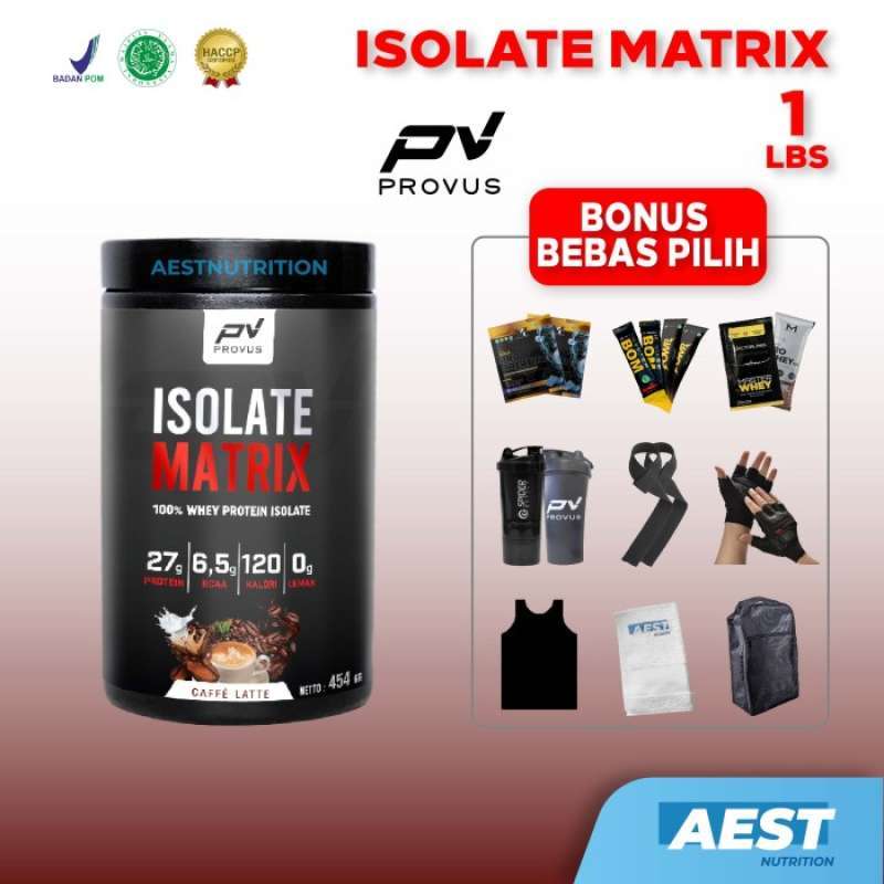 Promo Provus Isolate Matrix 1 Lb 450 Gram Susu Whey Protein Isolate ...