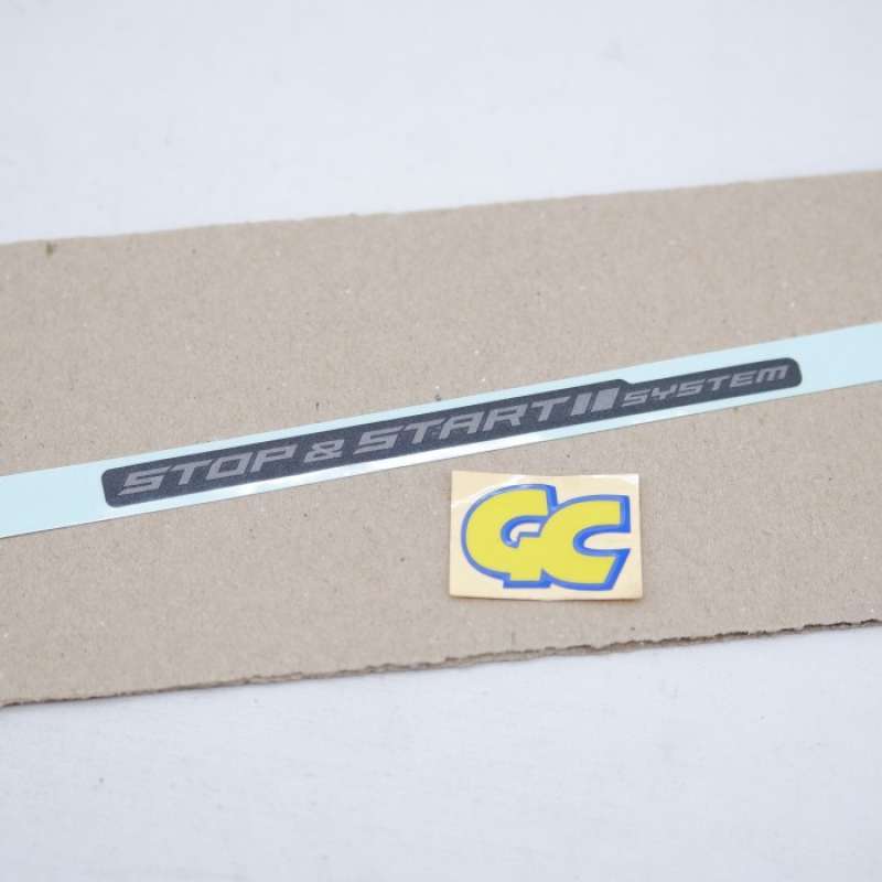 Jual Emblem Sticker Stop Start System Hitam Silver Yamaha Nmax Di ...