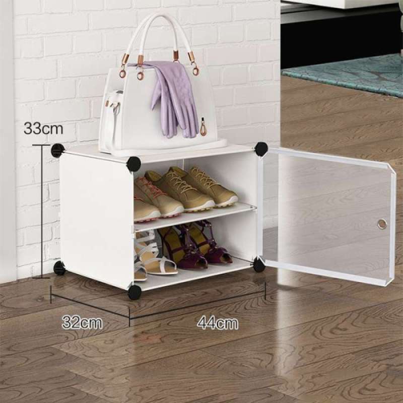 Jual Halu Rak Sepatu Susun Anti Debu 8layer Tebal Shoe Rack Portable ...